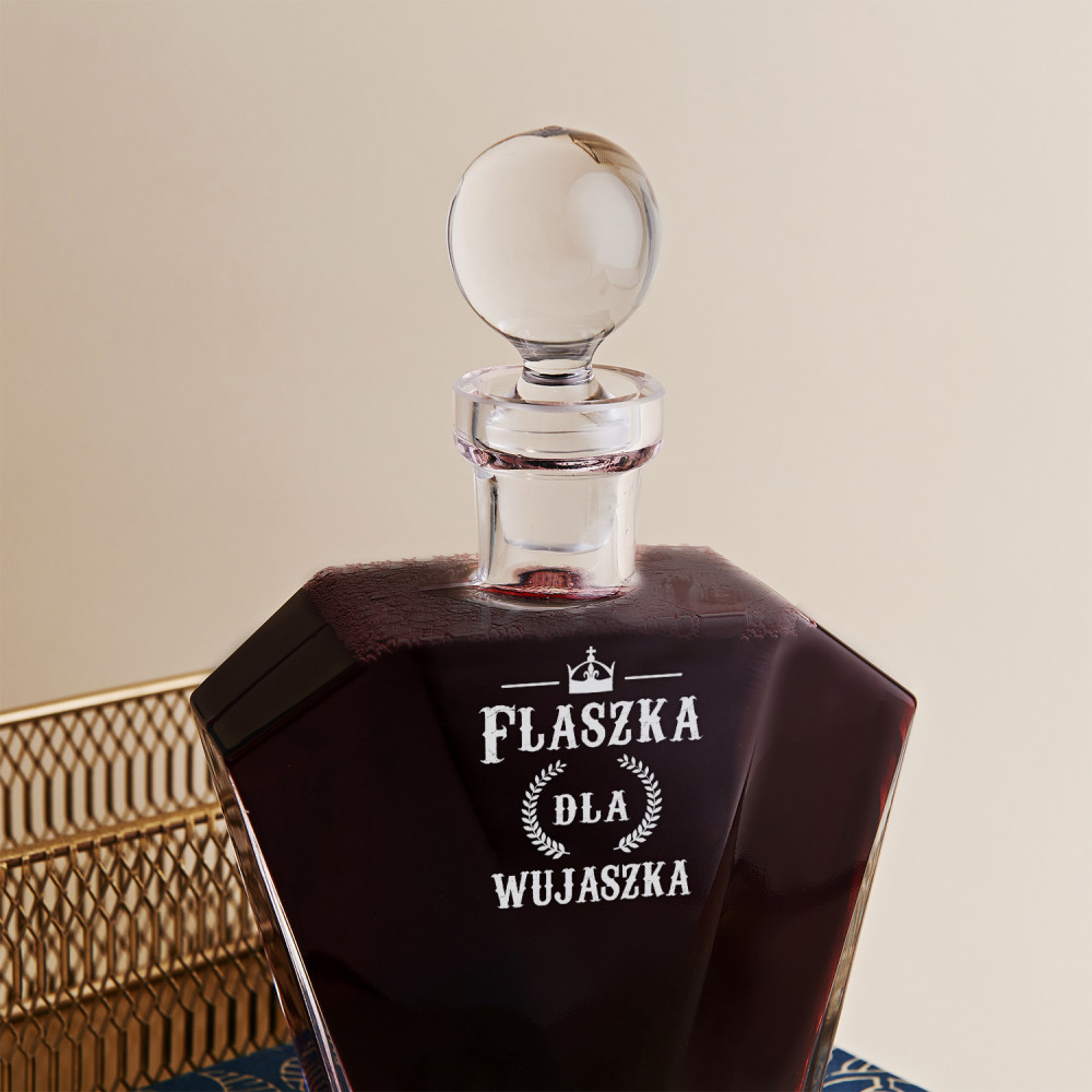 Flaszka dla wujaszka - karafka do nalewek lub likieru - MyGiftDna.pl