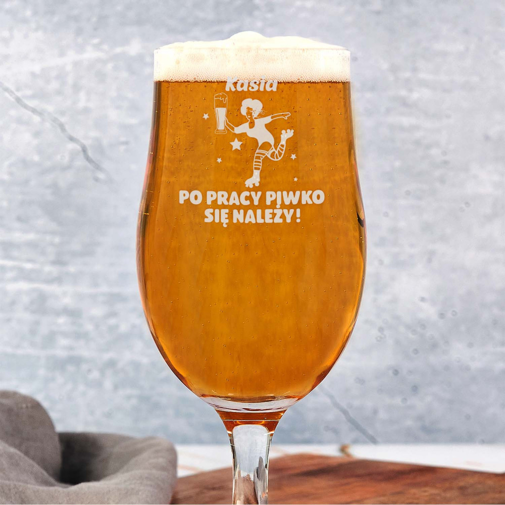 Piwko po pracy ona - Pokal do piwa - MyGiftDna.pl
